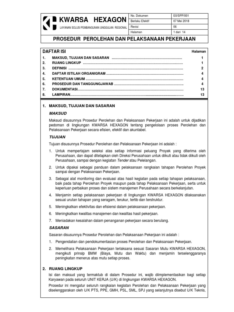 Pro Perolehan Pekerjaan PDF | PDF