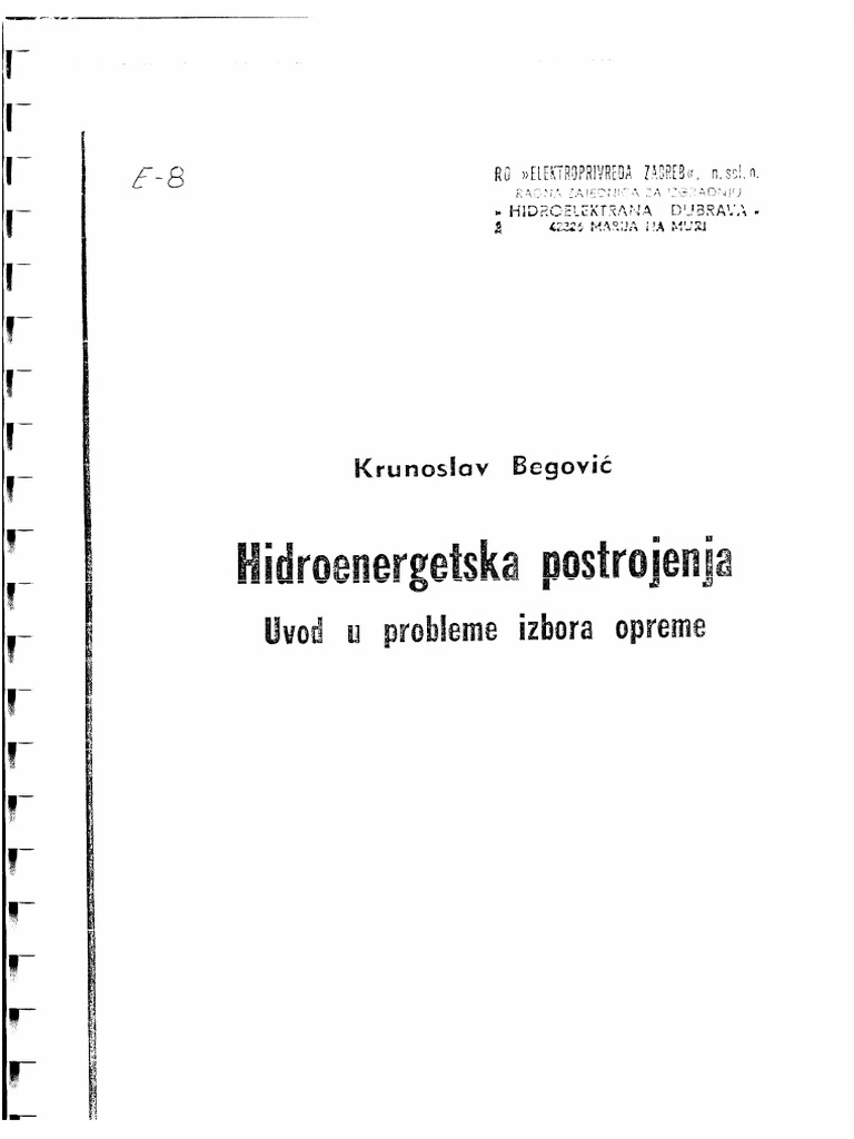 Hidroenergetska Postrojenja | PDF
