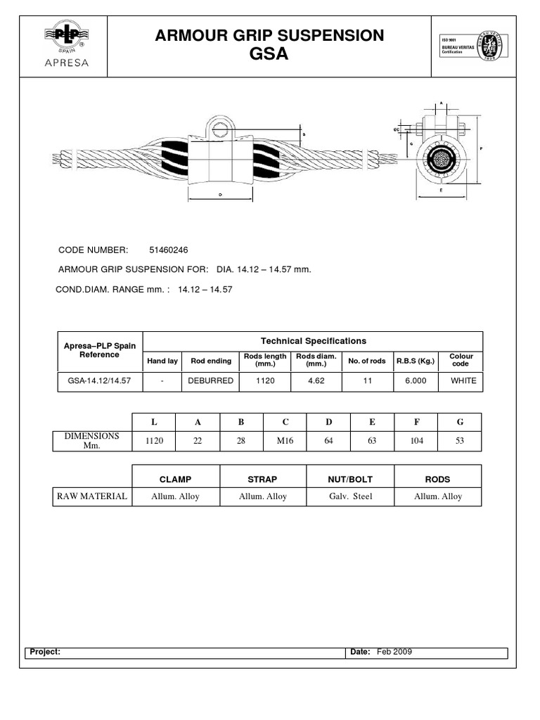 AGS Suspension Clamp Specifications | PDF