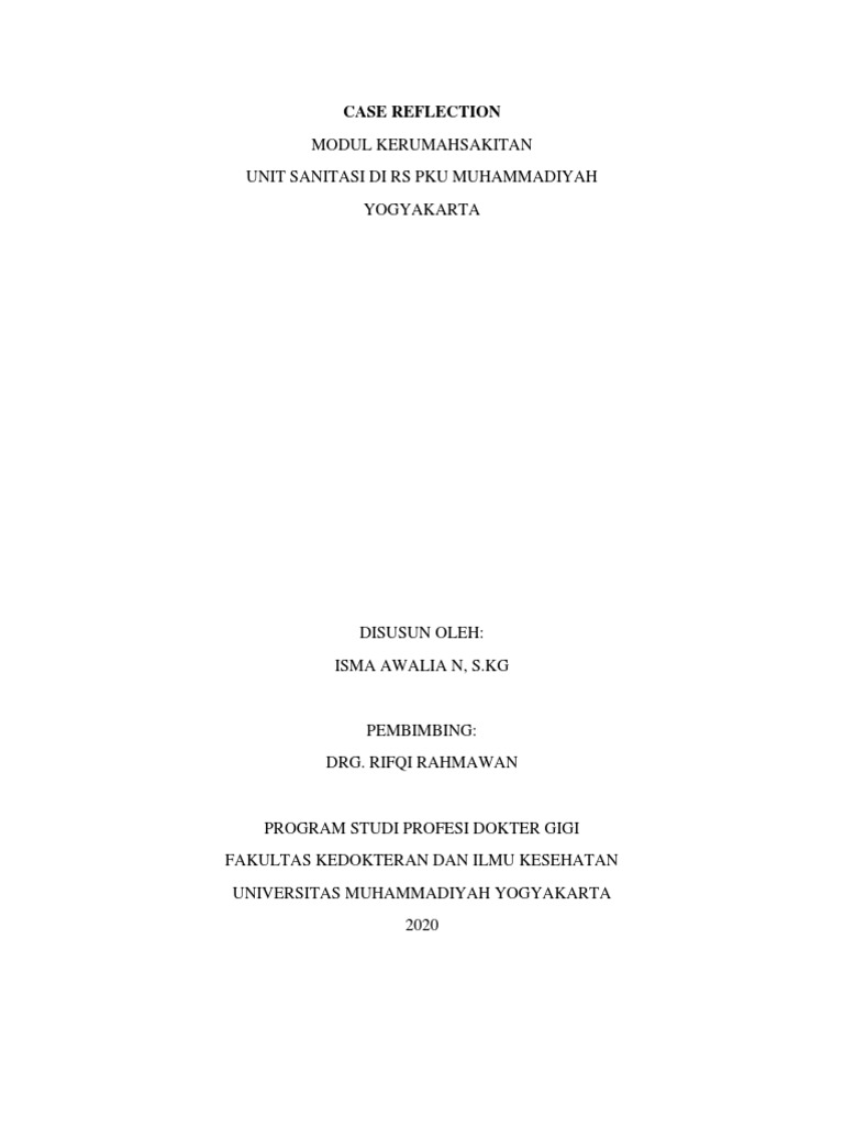 CASE REFLECTION Isma | PDF