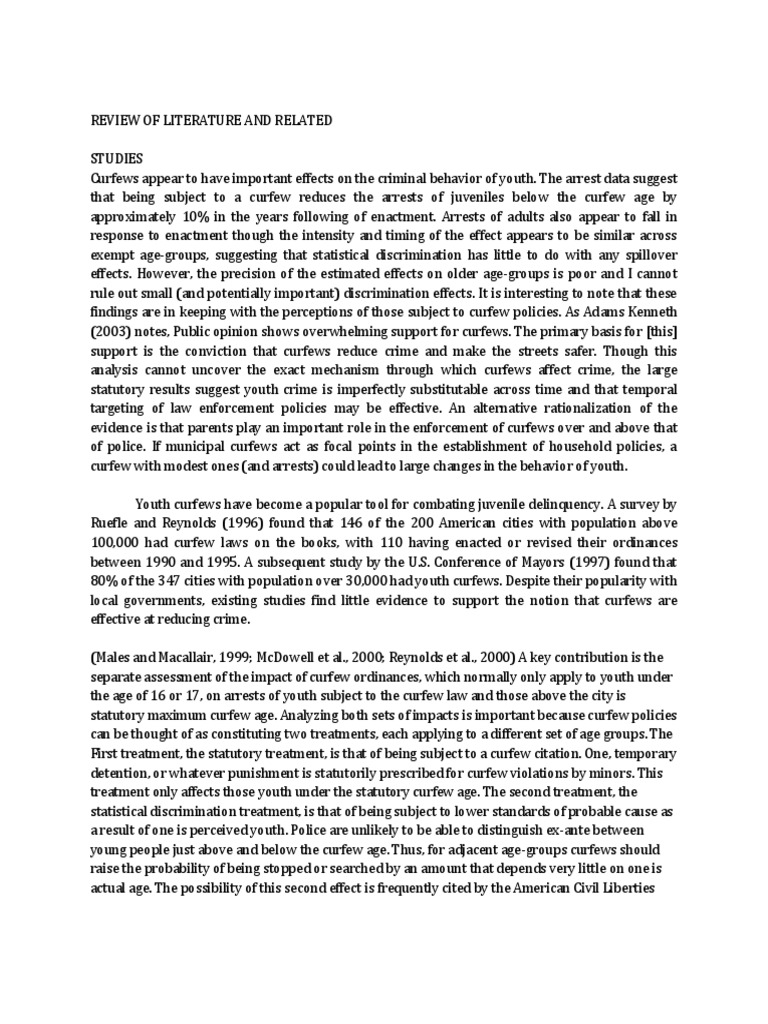 RRL | PDF | Juvenile Delinquency | Arrest RRL | PDF | Juvenile Delinquency | Arrest