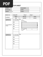 Machine Setup Sheet | PDF