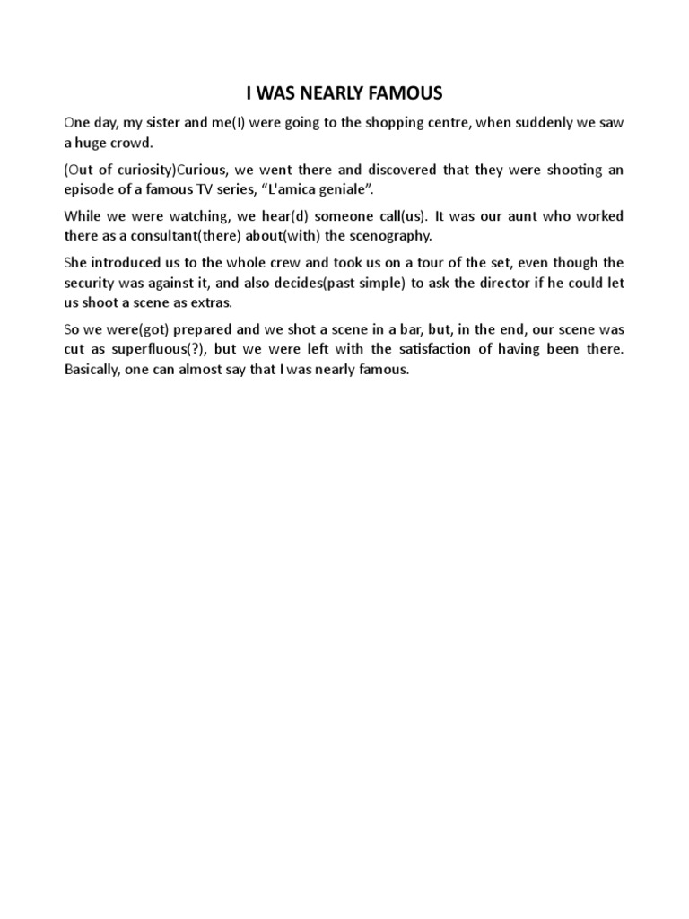 I Was Nearly Famous | PDF