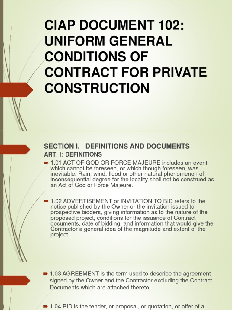 CIAP Doc.102 | PDF | General Contractor | Surety Bond