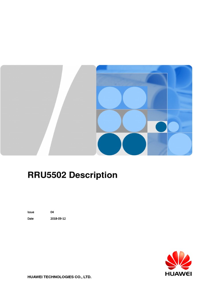 RRU5502 Description | PDF