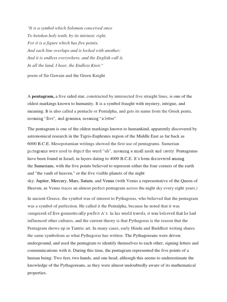 Pentagram History | Download Free PDF | Satanism | Religious Belief And ...