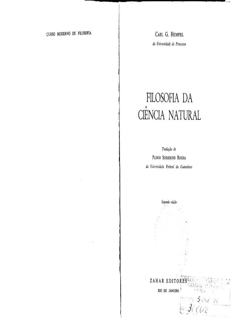 Carl Hempel - Filosofia Da Ciência Natural (1974) PDF | PDF
