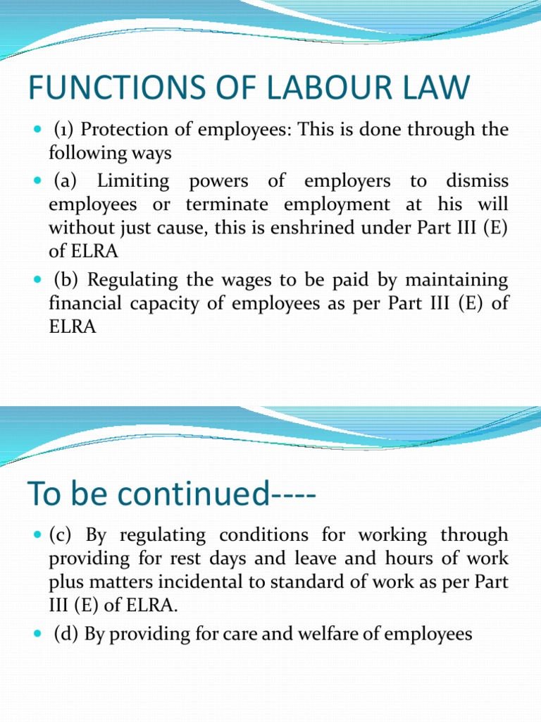 Functions of Labour Law | PDF | Social Science | Law