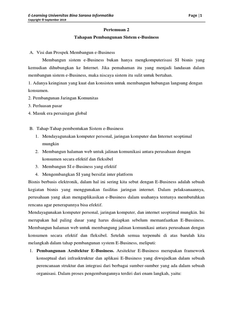 Pertemuan 2 E-Business | PDF