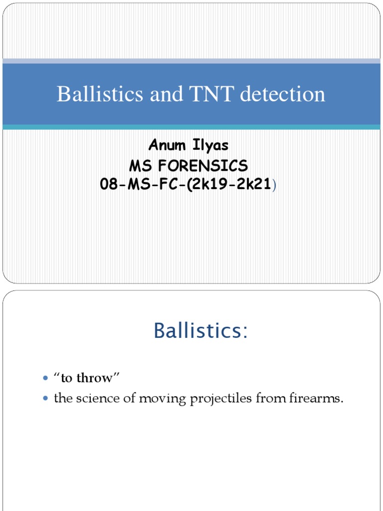 Ballistics | PDF