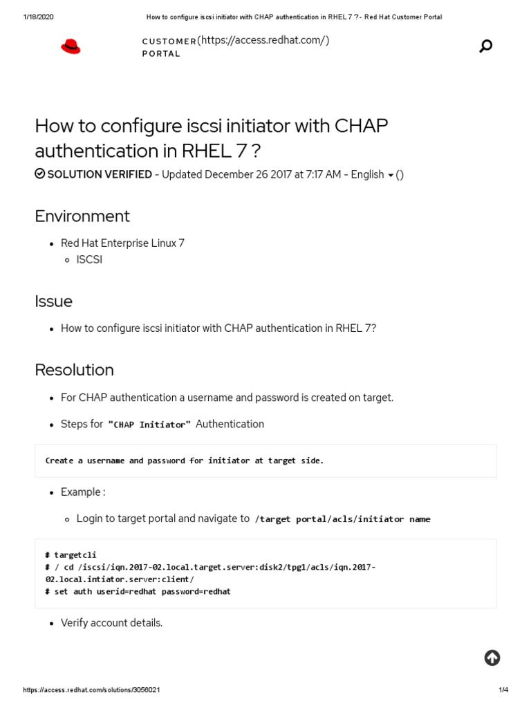 How To Configure Iscsi Initiator With CHAP Authentication in RHEL 7 ...