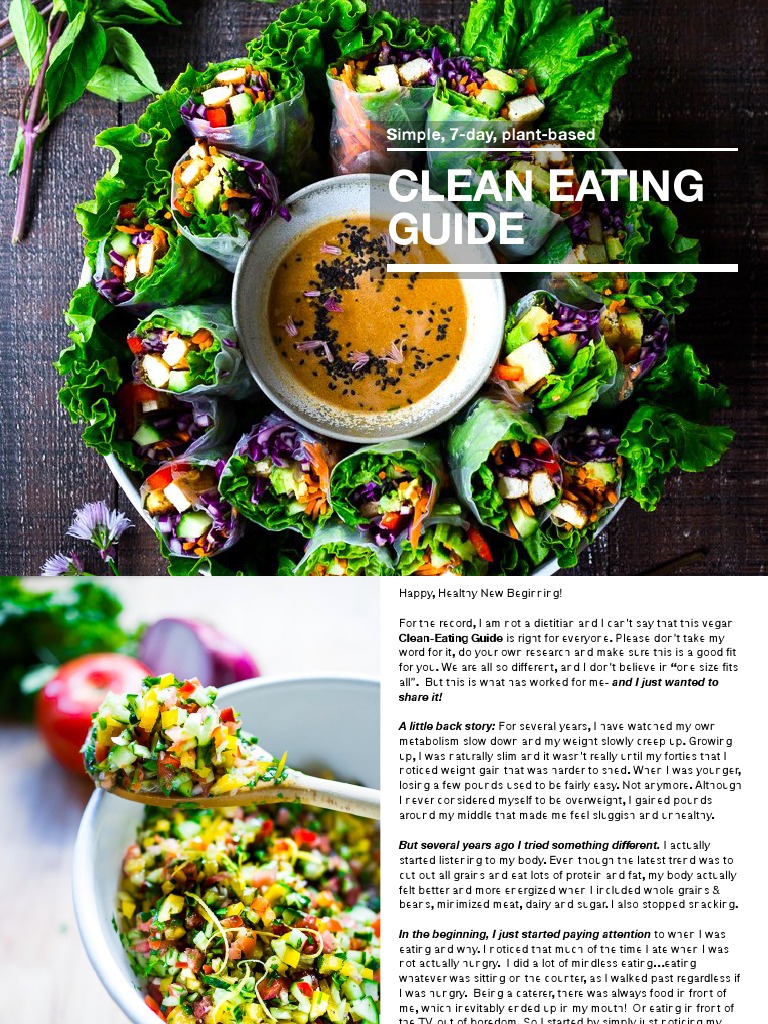 7-Day Plant-Based Clean Eating Guide | PDF | Wellness | Lifestyle