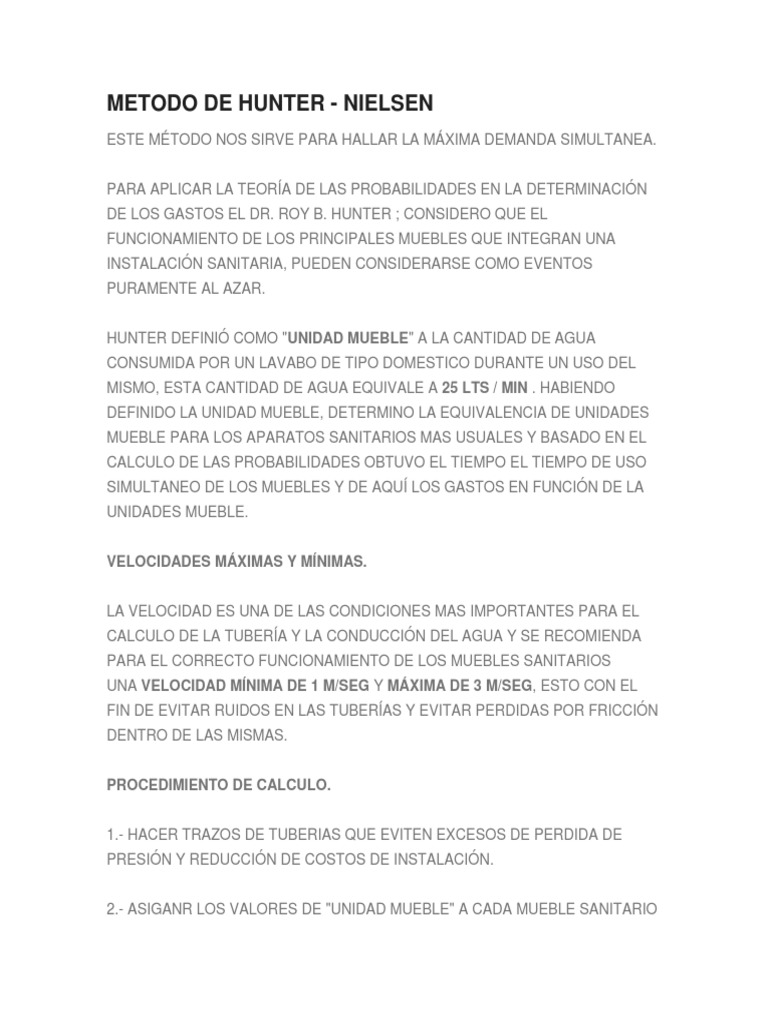 Metodo de Hunter | PDF