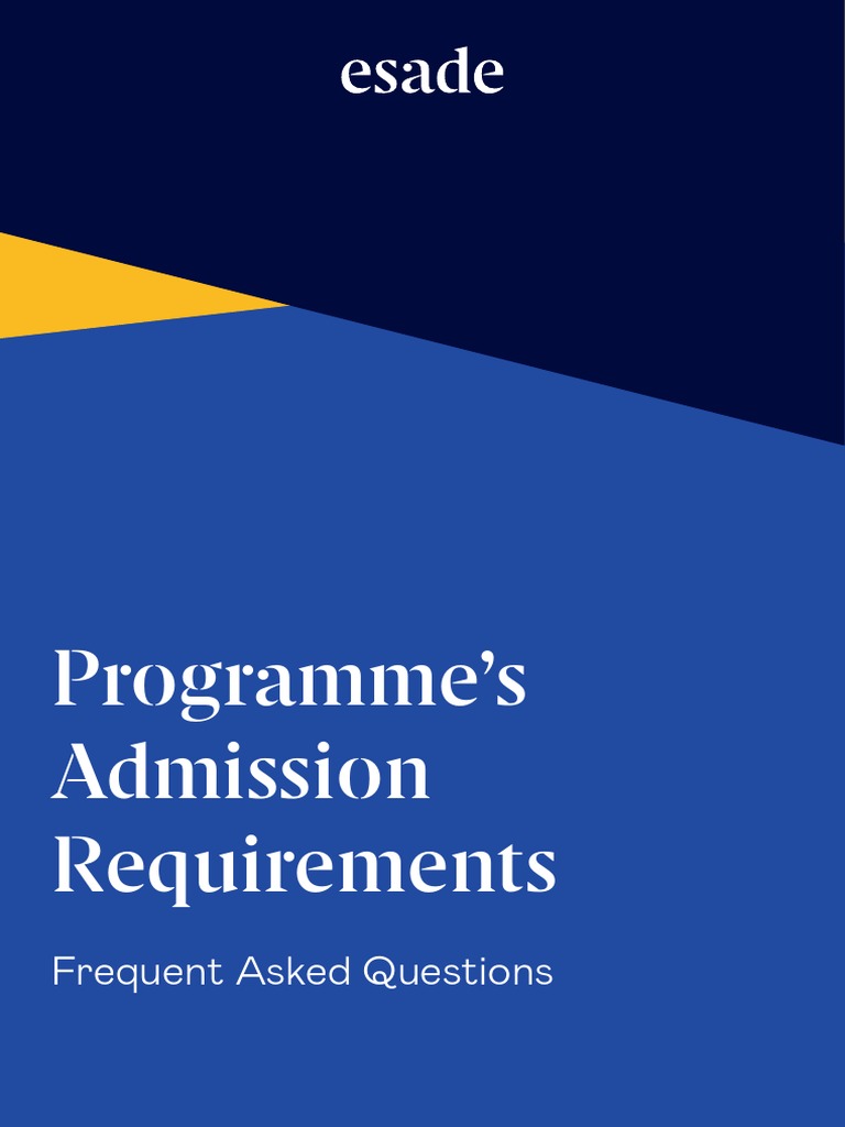 ESADE Academic Certificates PDF | PDF