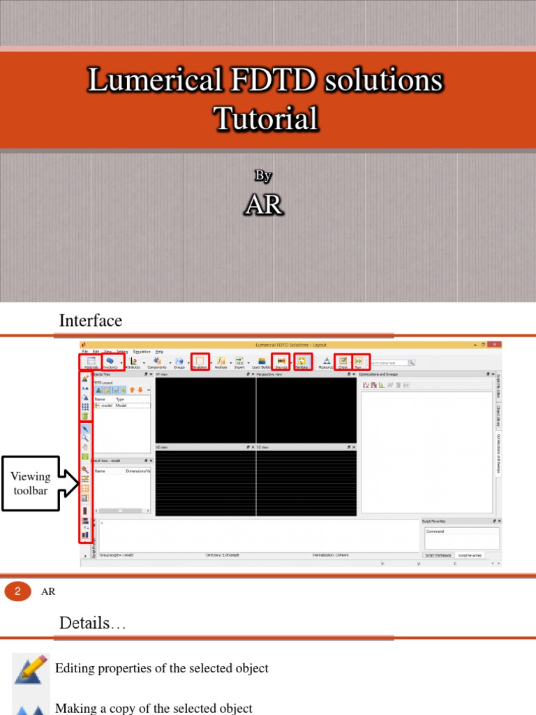 Lec12 - Tutorial On Lumerical FDTD Solutions v1.4 | PDF