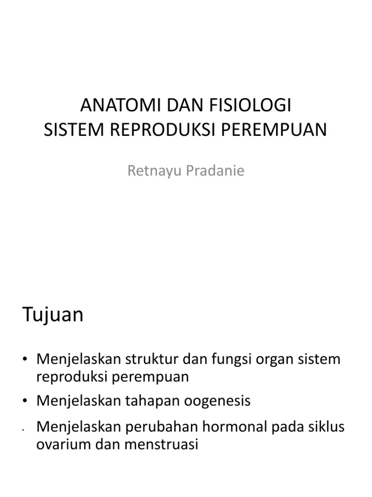 Anatomi dan Fisiologi Reproduksi Wanita | PDF