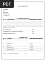 Exit Form For Employees New | PDF | Access Control | Authentication