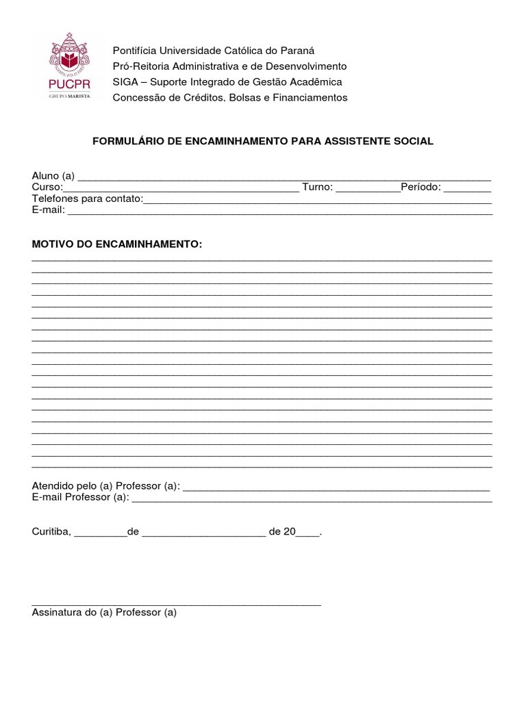 Formulario Assistencia Social | PDF | Carreira e Crescimento | Negócios