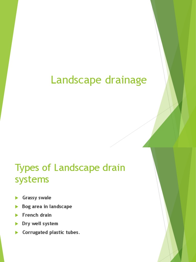 Landscape Drainage Systems Guide | PDF