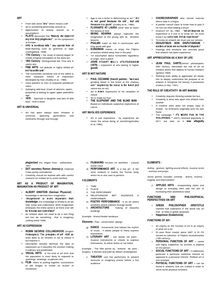 Prelim Art App | PDF