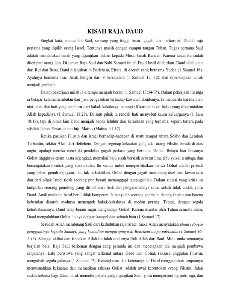 Kisah Raja Daud | PDF