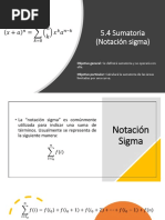 Notación Sigma: Propiedades y Ejemplos | PDF | Suma | Análisis matemático
