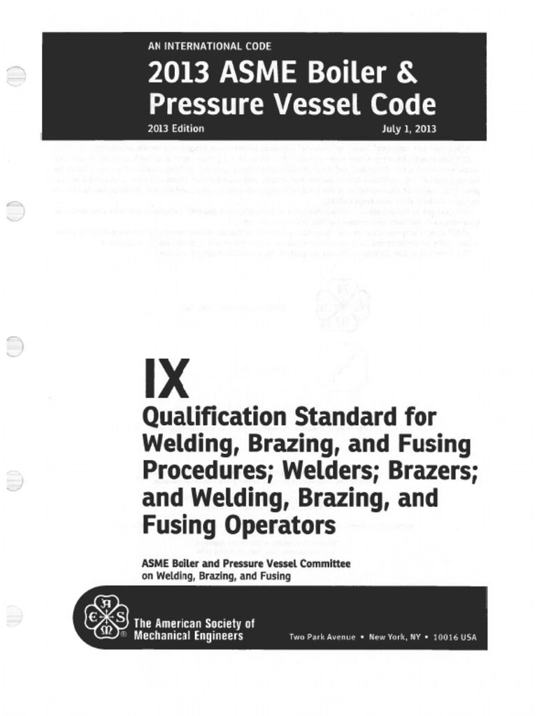 ASME Sec. IX Part 1 PDF | PDF