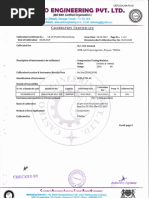 Sertifikat Kalibrasi Elcometer | PDF | Calibration | Reference Works