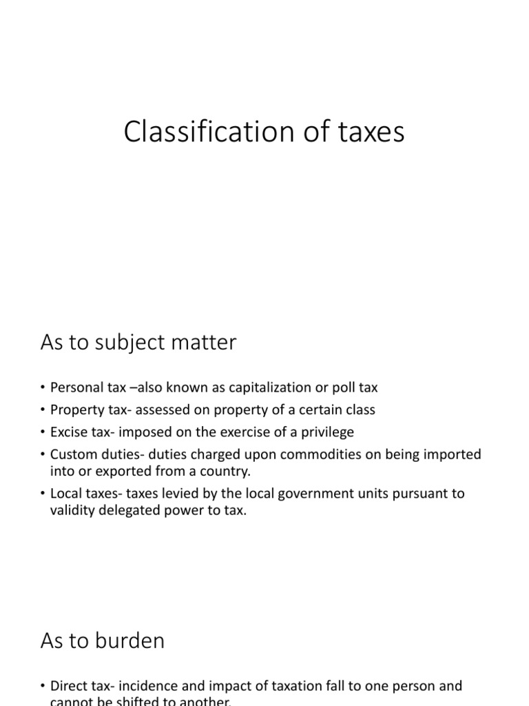 An In-Depth Analysis of Tax Classification Systems: Direct vs Indirect ...