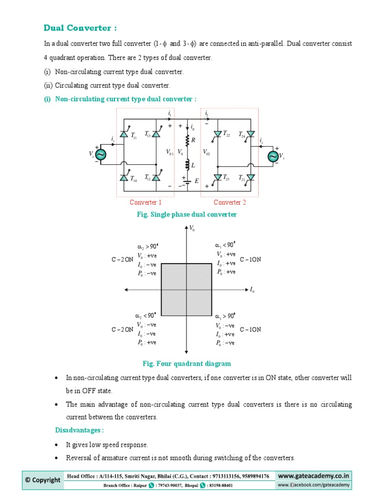 Lecture 48 - Dual Converter (B) | PDF