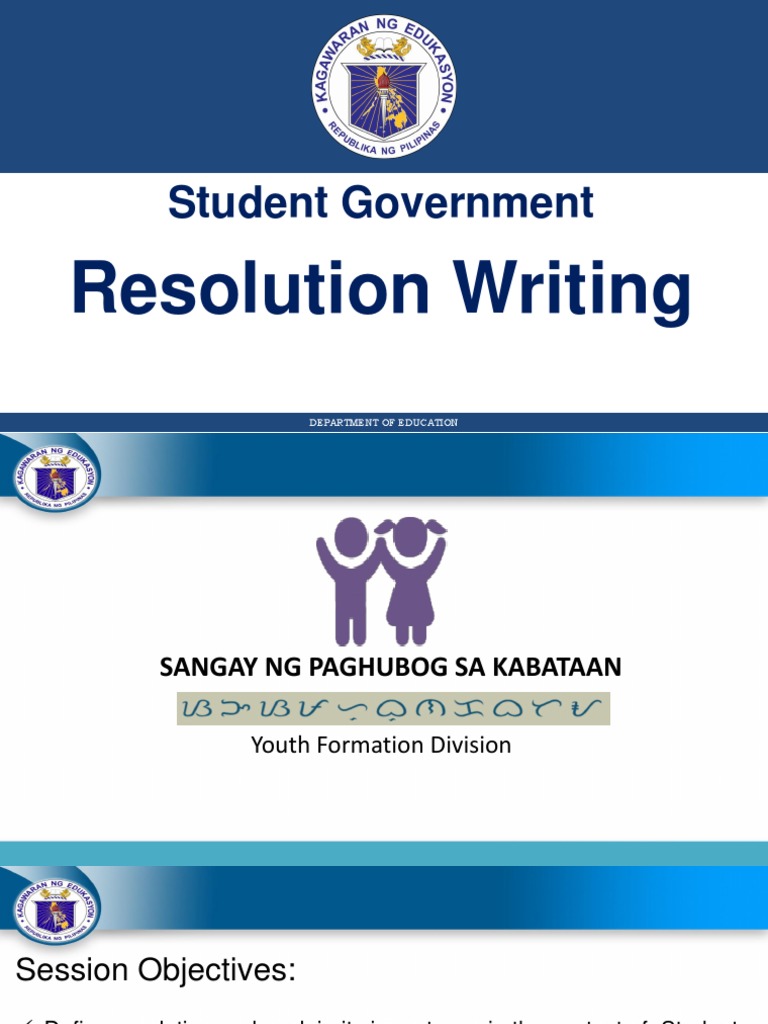 Resolution Writing | PDF