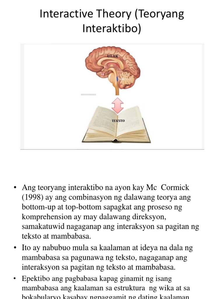 Interactive Theory (Teoryang Interaktibo) | PDF