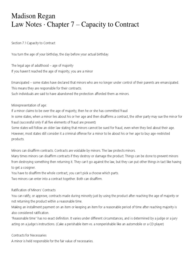 Chapter 7 Notes | PDF