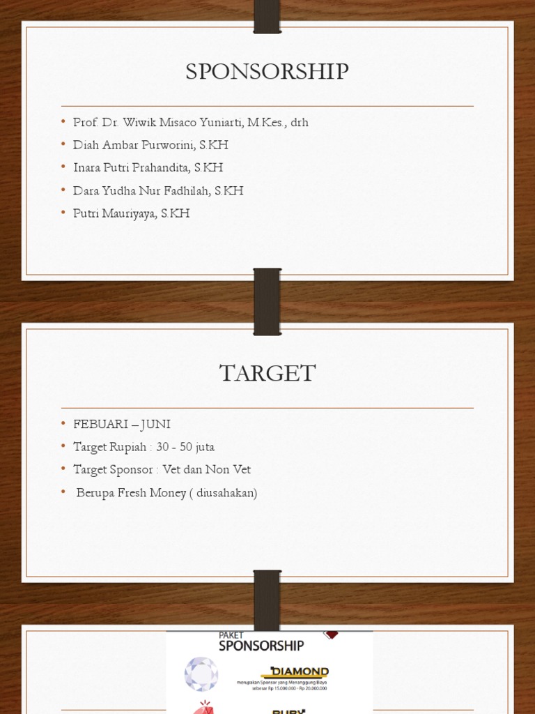 SPONSORSHIP | PDF | Karier & Perkembangan | Griya & Taman