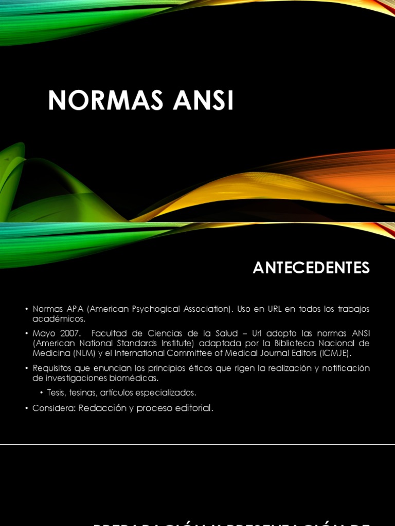 Normas ANSI | PDF