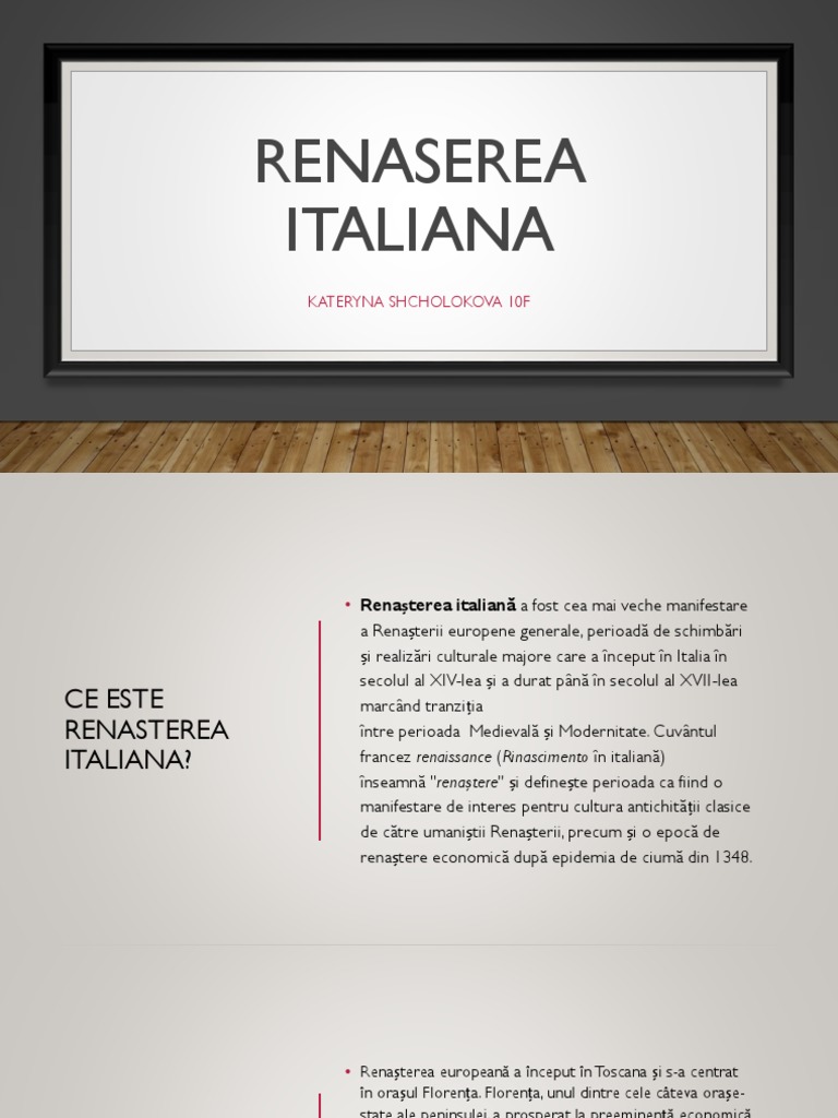 Renasterea Italiana | PDF