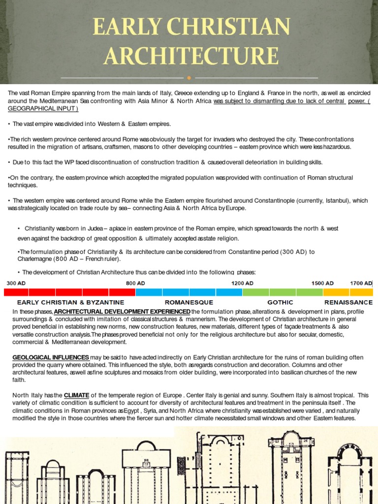 Early Christian Architecture | PDF