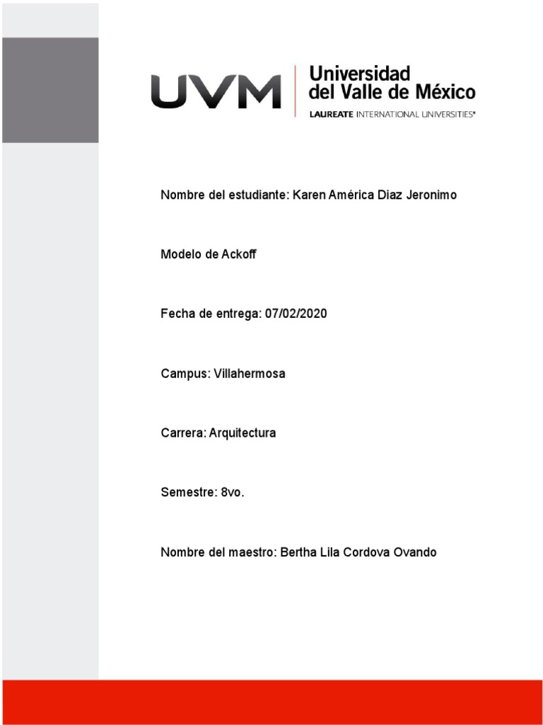 Modelo de Ackoff | PDF