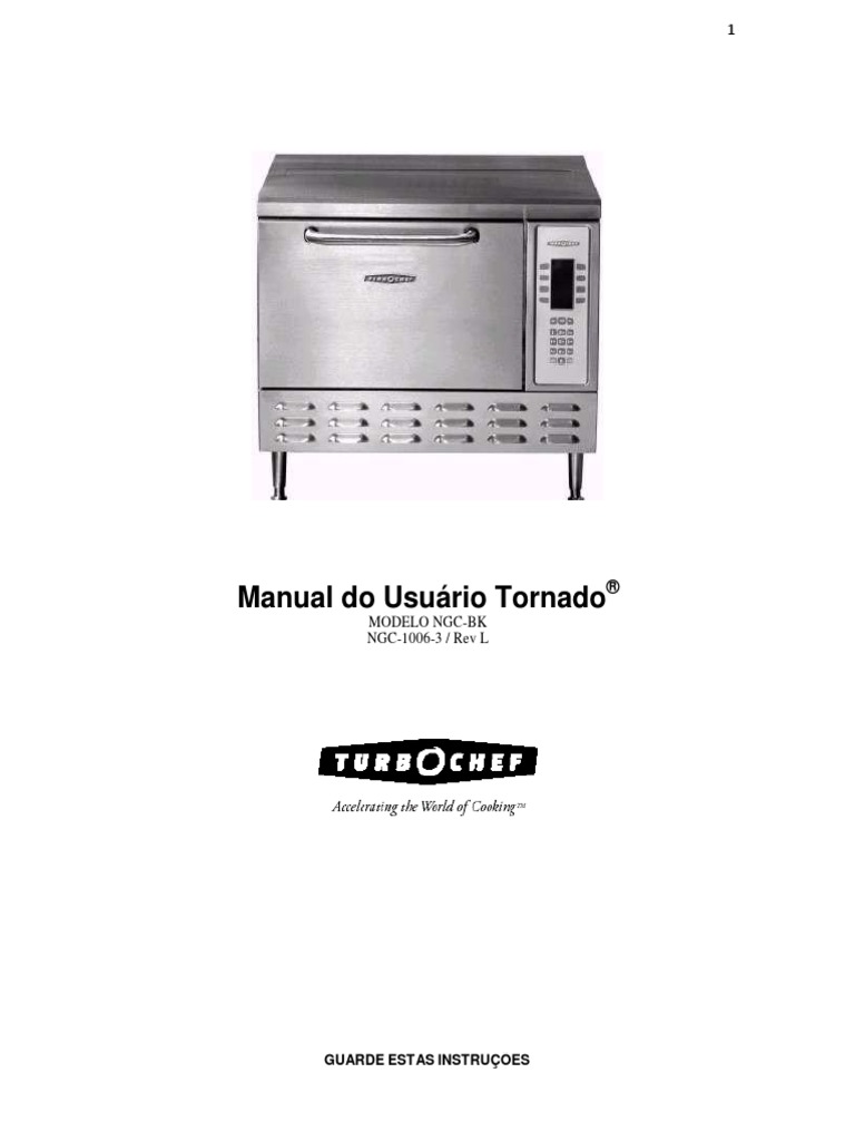 Manual Forno Turbo Chef Tornado-Owners-Manual-Portuguese | PDF