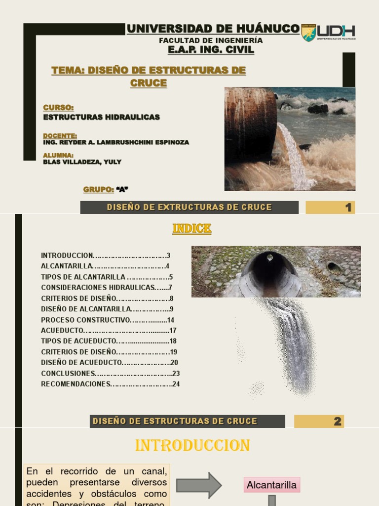 Diseño Estructura de Cruce | PDF