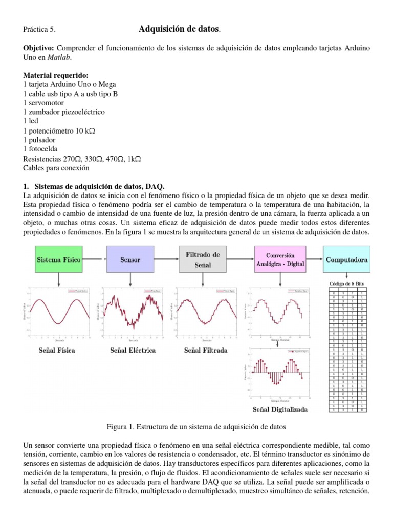 Adquisición de Datos Con Matlab y Arduino | PDF