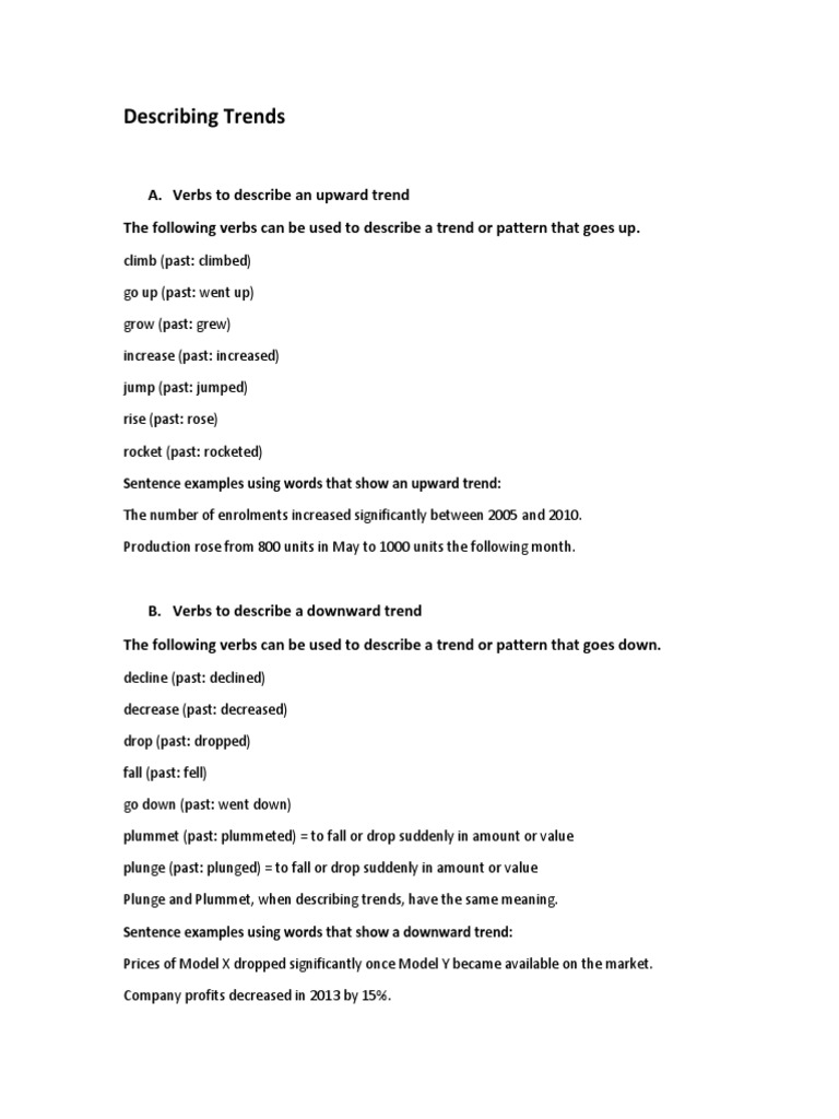 Describing Trends | PDF