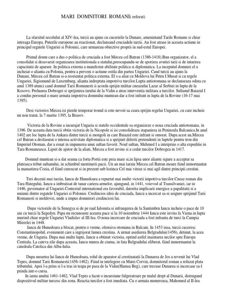 Domnitori Romani | PDF