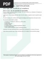 Certificate of Conformity Sample Template | PDF