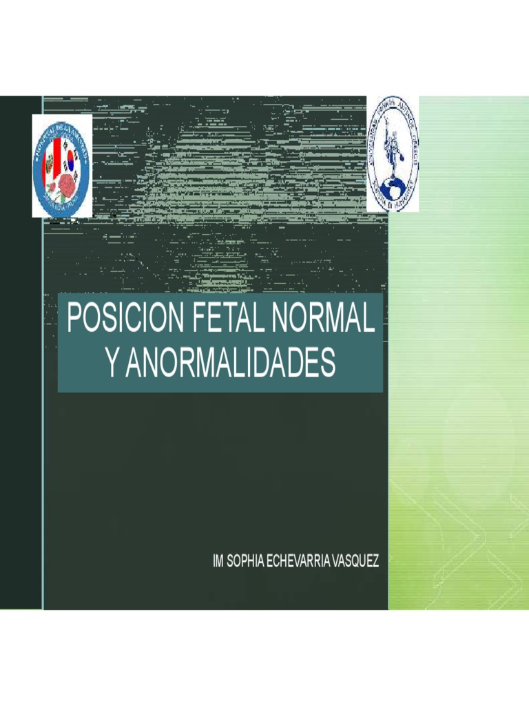 Posiciones Fetales: Normales y Anormales | PDF