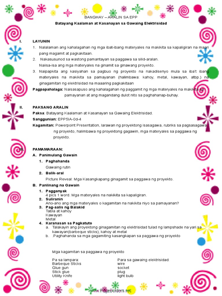 Cot - DLP - Epp 5 by Sir Christian Dan A. Vinluan | PDF