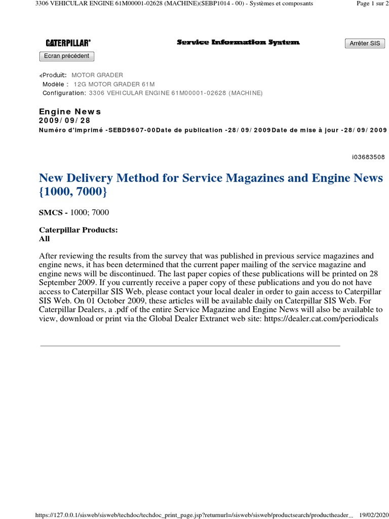 Cat 12g Fes - Sisweb - Sisweb - Techdoc - Techdoc - Print - Page - JSP ...