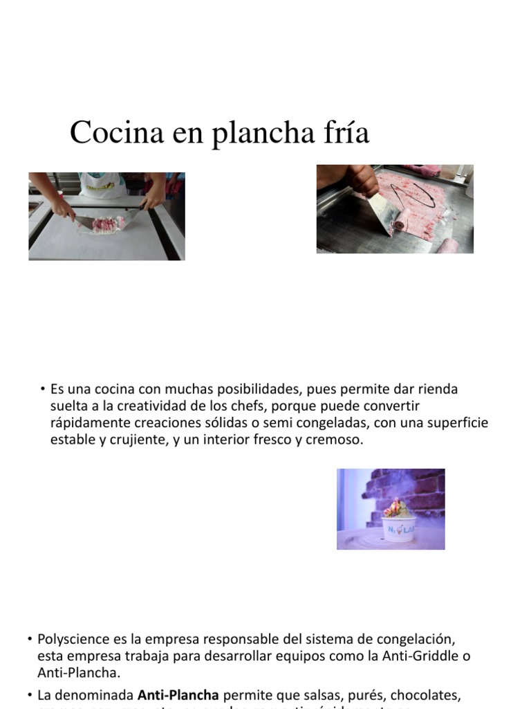 Cocina en Plancha Fría | PDF