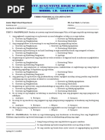 PAGBUO NG SARILING ALAMAT Rubrik | PDF