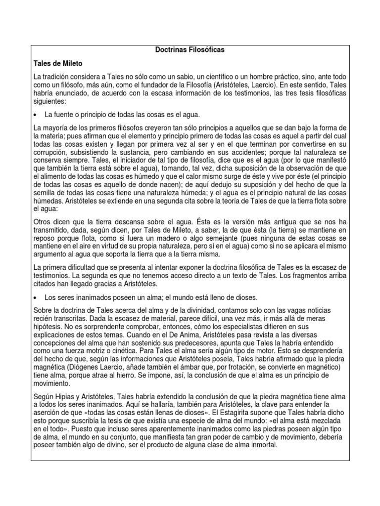 Doctrinas Filosóficas | PDF | Aristóteles | Pitágoras